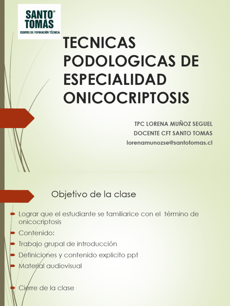 3 Onicocriptosis 2024 | PDF | Clavo (anatomía) | Medicina CLINICA