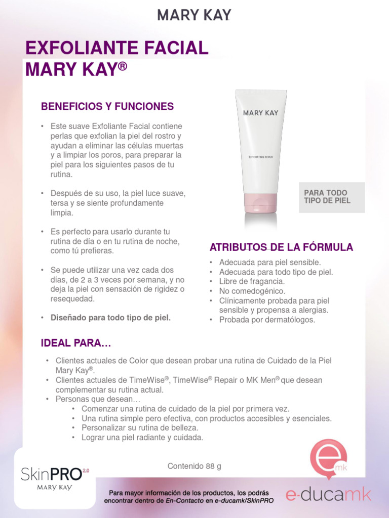HR Exfoliante Facial Mary Kay | PDF