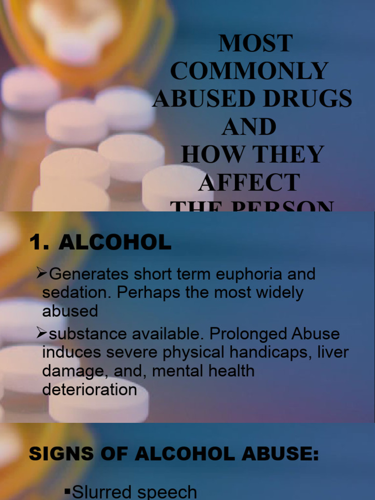 Commonly Abused Drugs and Effects | PDF | Wellness
