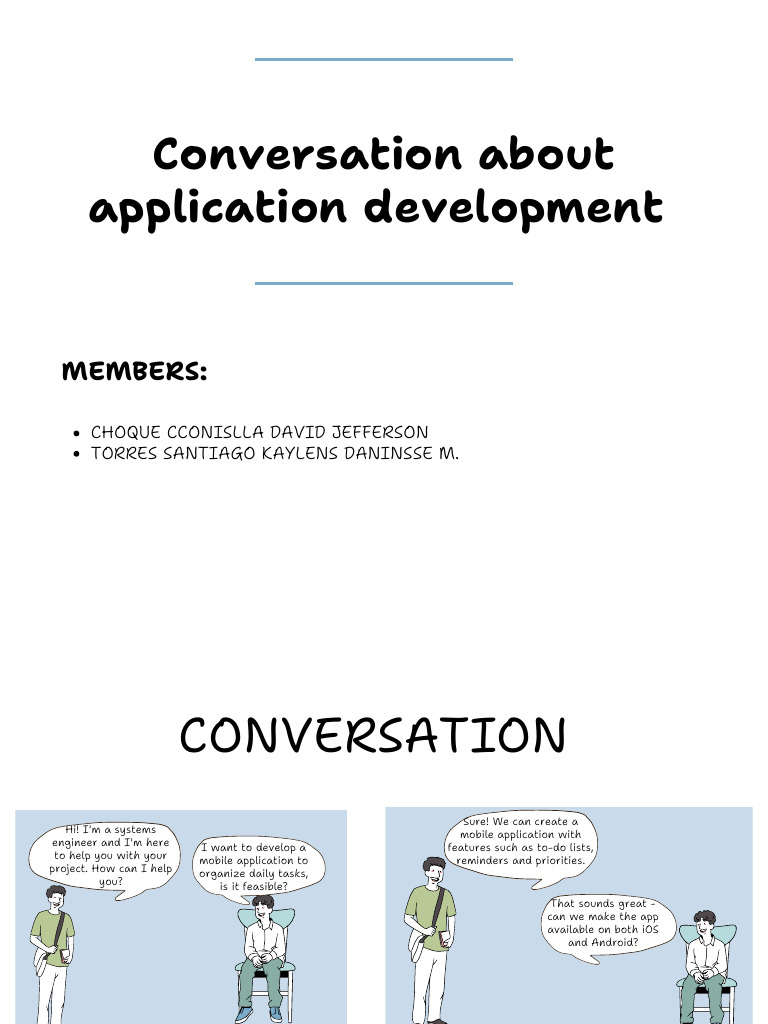 CONVERSATION | PDF | Mobile App | Application Software