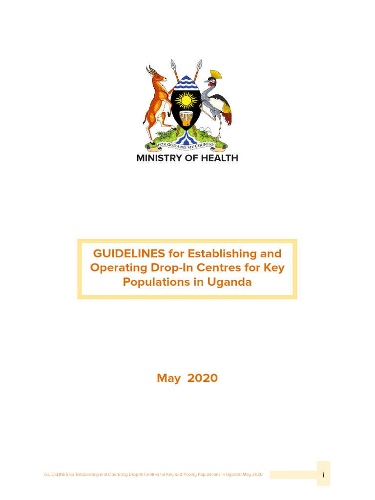 Guidelines For Establishing Drop in Centre DIC Uganda - Final-June-2020 | PDF | Hiv/Aids ...