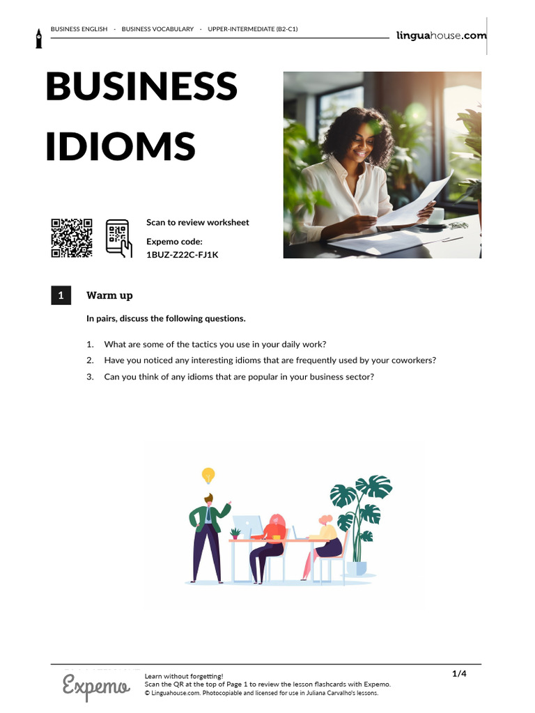 Business Idioms British English Teacher | PDF