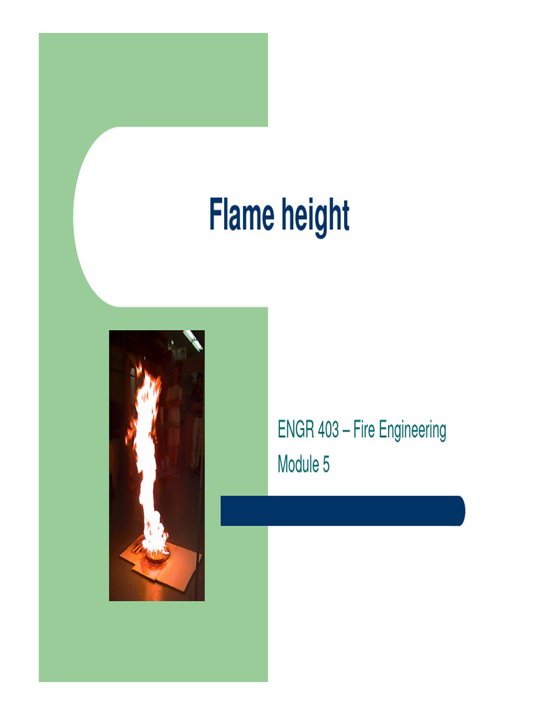 ENGR 403 - Flame Height | PDF | Fires | Buoyancy