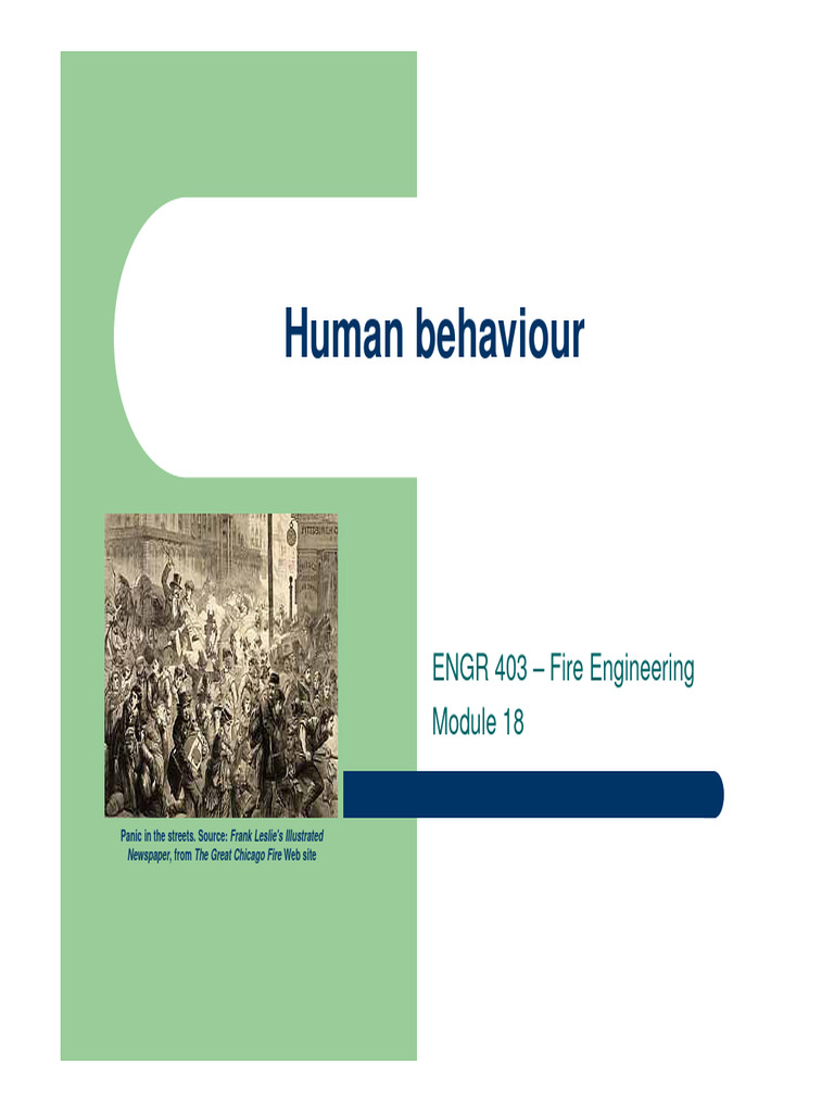 Human Behavior in Fire Emergencies | PDF | Emergency Evacuation | Human ...