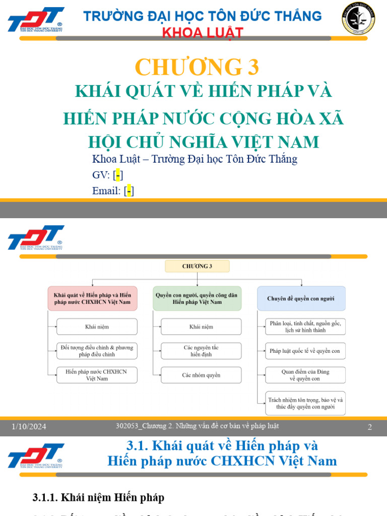 302053 - CHƯƠNG 3 - HIẾN PHÁP VÀ QUYỀN CON NGƯỜI | PDF