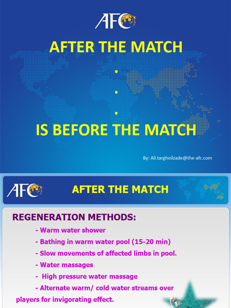 Post-Match Regeneration and Training Guide | PDF | Massage | Clinical ...