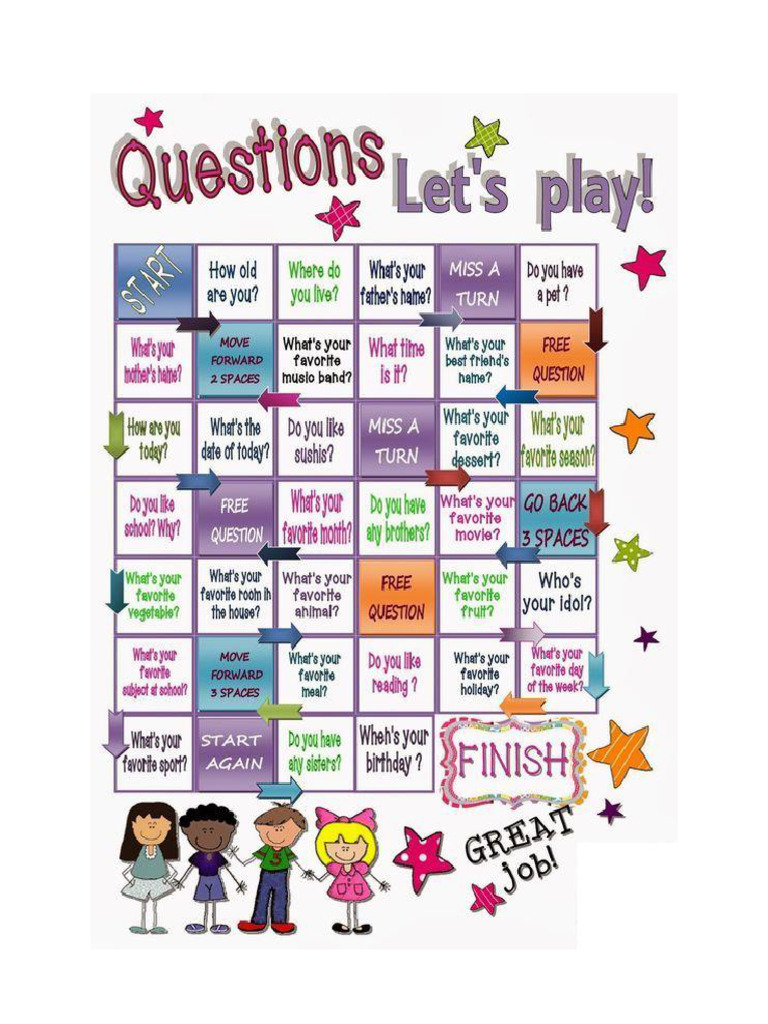 wh questions game | PDF