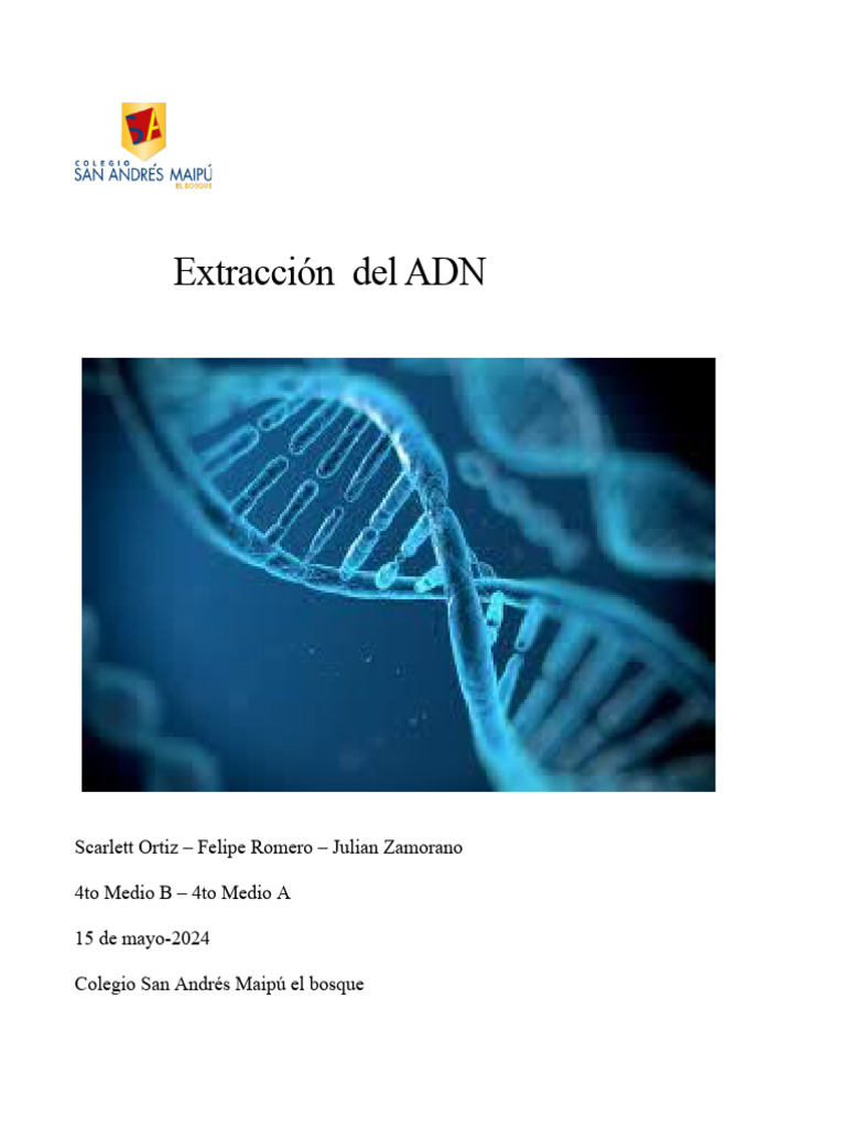Investigacion Del Adn | PDF | Adn | Genética