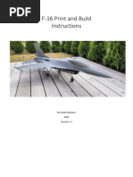 F-16 Model Aircraft Assembly | PDF | Vehicles | Monoplane