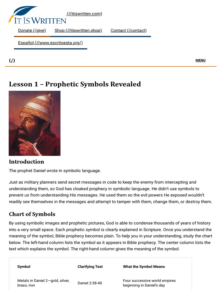 Understanding Daniel's Prophetic Symbols | PDF | Daniel (Biblical ...