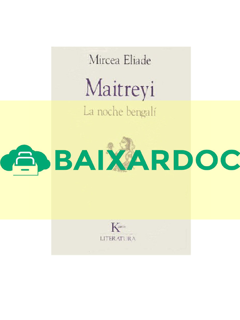 Eliade Mircea Maitreyi La Noche Bengali | PDF | Novela negra, policíaca y suspenso | Poesía
