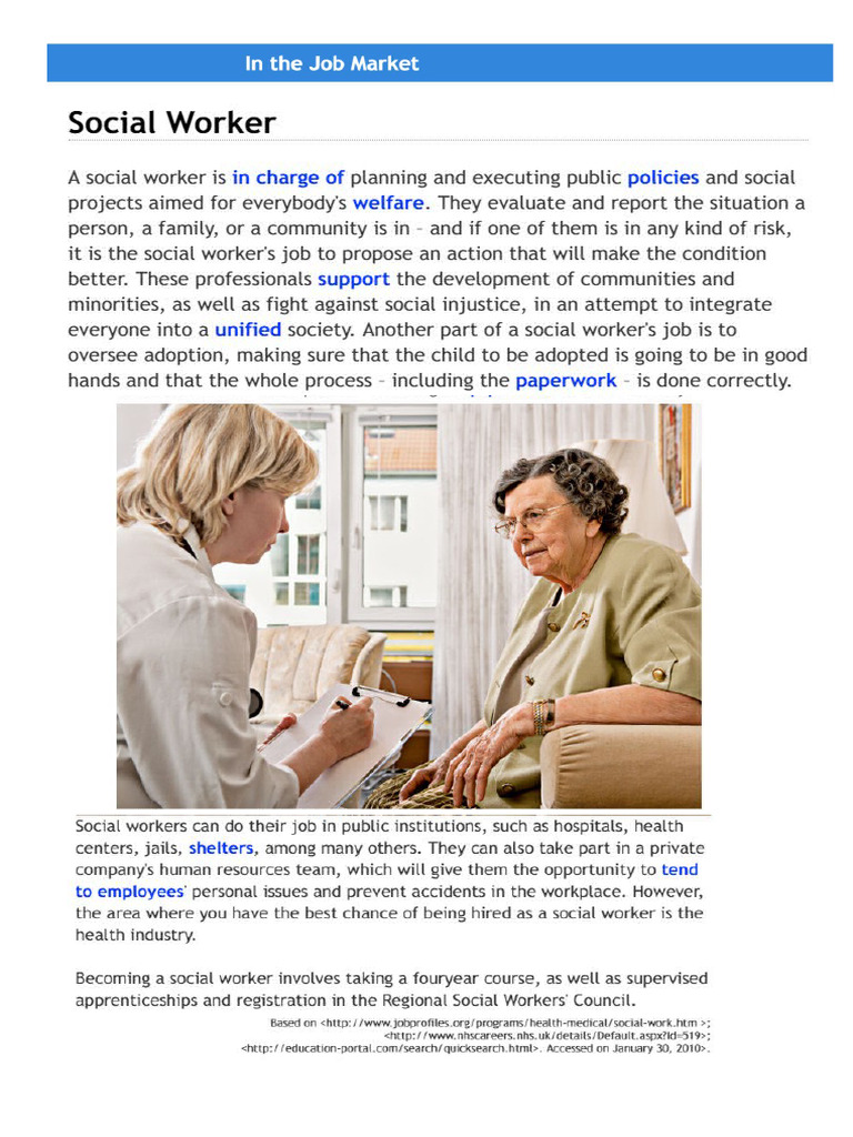 Reading - Social Worker | PDF