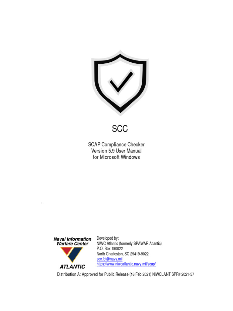 SCC 5.9 UserManual | PDF | Installation (Computer Programs) | Command Line Interface