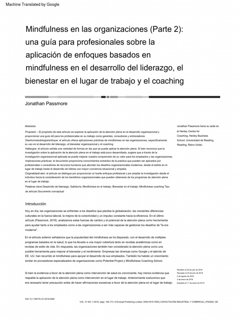 Jonathan Passmore: Introducción | PDF | Liderazgo | Pensamiento Jonathan Passmore: Introducción | PDF | Liderazgo | Pensamiento