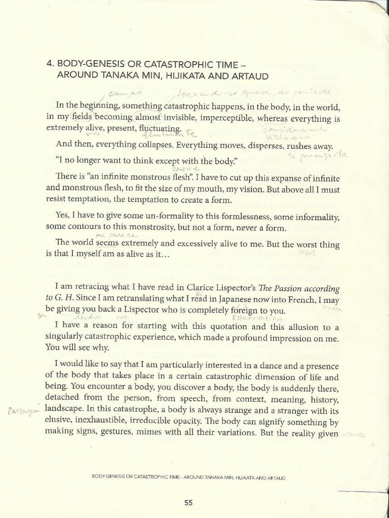 Uno - Body Genesis or Catastrophic Time Around Tanaka Min Hijikata and ...