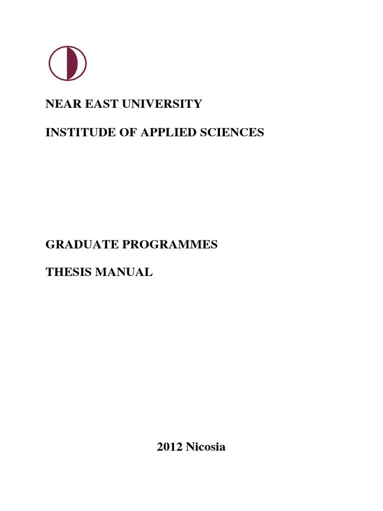Thesis Manual NEU | PDF | Thesis | World Wide Web