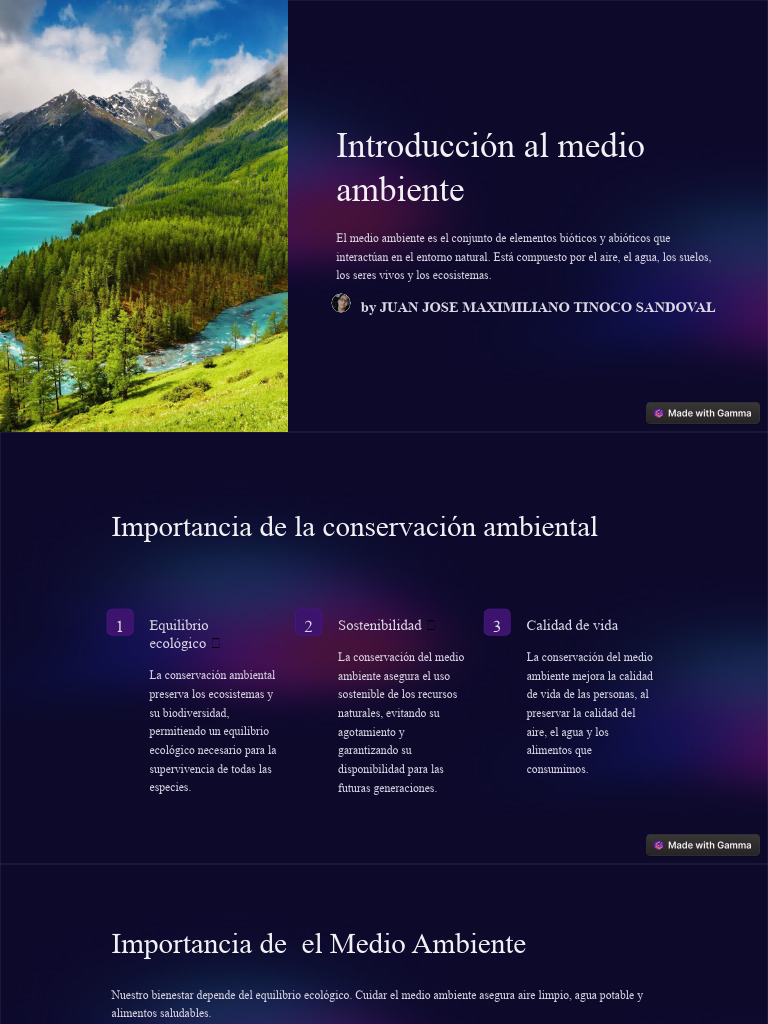 Introduccion Al Medio Ambiente | PDF | Contaminación | Agua Introduccion Al Medio Ambiente | PDF | Contaminación | Agua