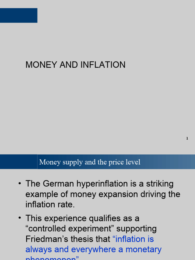 Money and Inflation | PDF | Inflation | Aggregate Demand