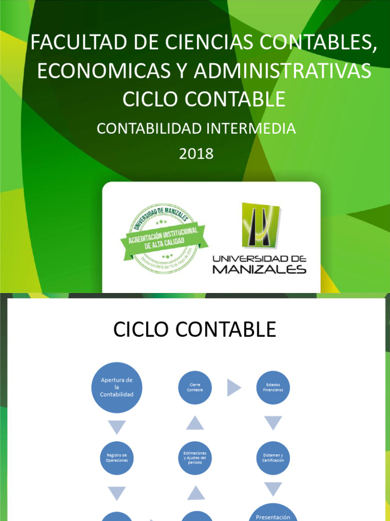 Presentación Del Ciclo Contable | PDF | Contabilidad | Business