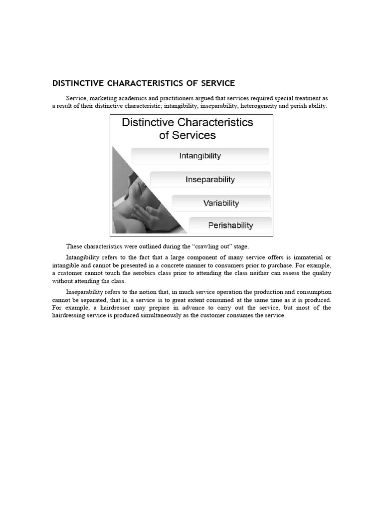 Characterstics of Service Marketing | PDF | Marketing | Goods
