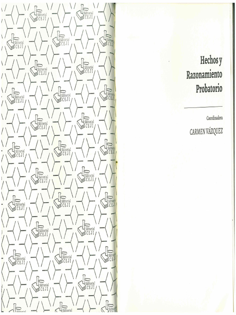 Vázquez, Carmen. Hechos y Razonamiento Probatorio | PDF