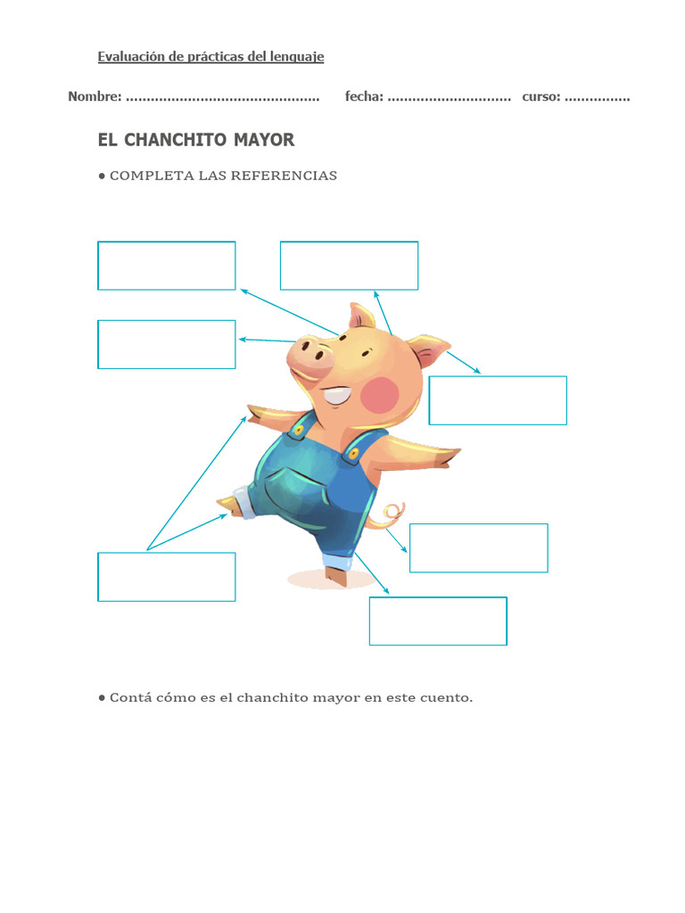 Actividades Los 3 Chanchitos | PDF | Lobos | Caninos