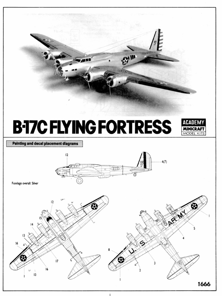Academy B-17B Flying Fortress | PDF