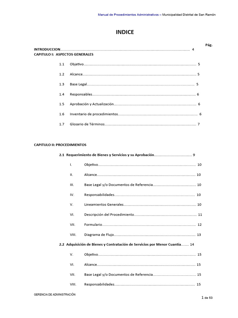 Manual Procedimientos Administrativos | PDF | Presupuesto | Logística