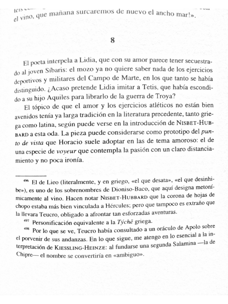 Horacio Odas 1 - 8 y 11 | PDF