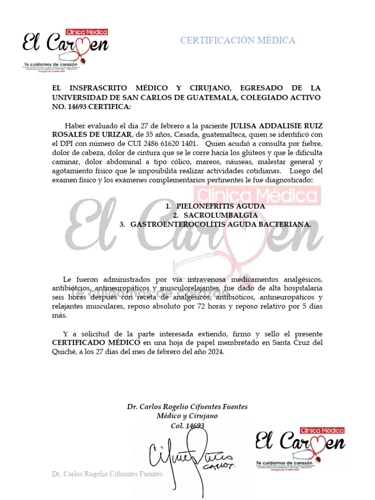 Julisa Addalisie Ruiz Rosales de Urizar | PDF