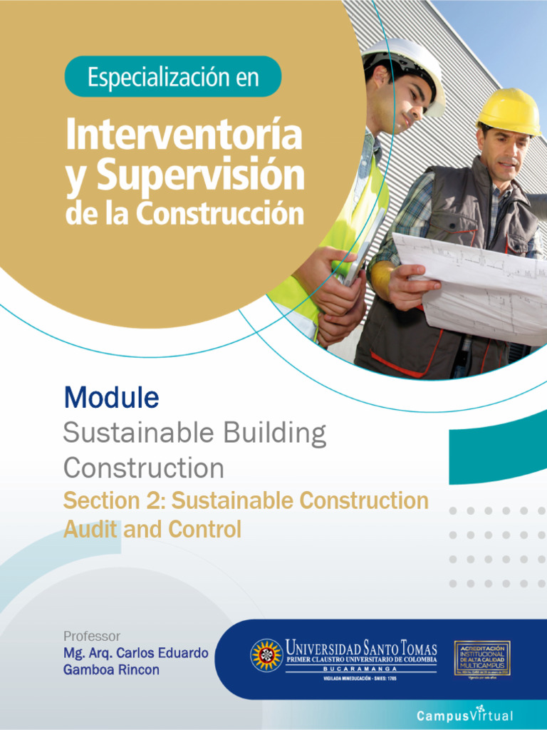 Class Notes Module Sustainable Building Construction Section 2 | PDF ...