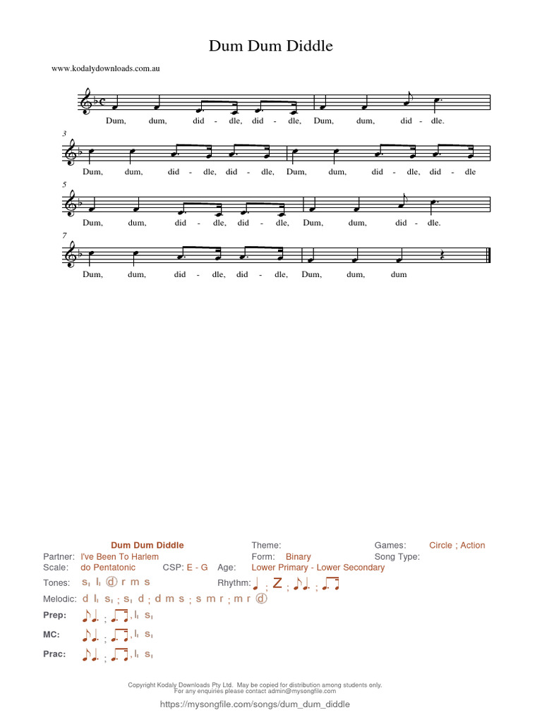 Dum Dum Diddle | PDF | Musicology | Music Theory