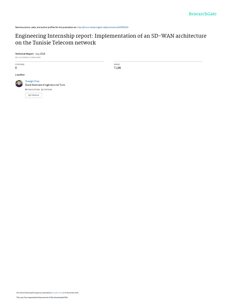 Rapport Stage2 | PDF | Computer Network | Computer Engineering