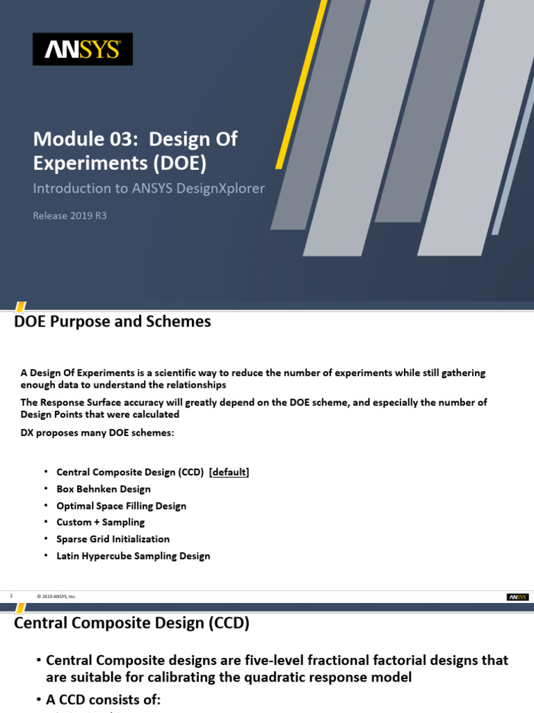 ANSYS DesignXplorer: DOE Techniques | PDF | Mathematical Optimization ...