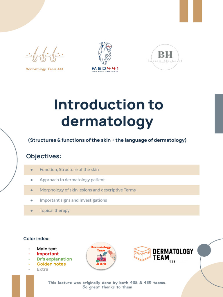 Derma | PDF | Epidermis | Topical Medication