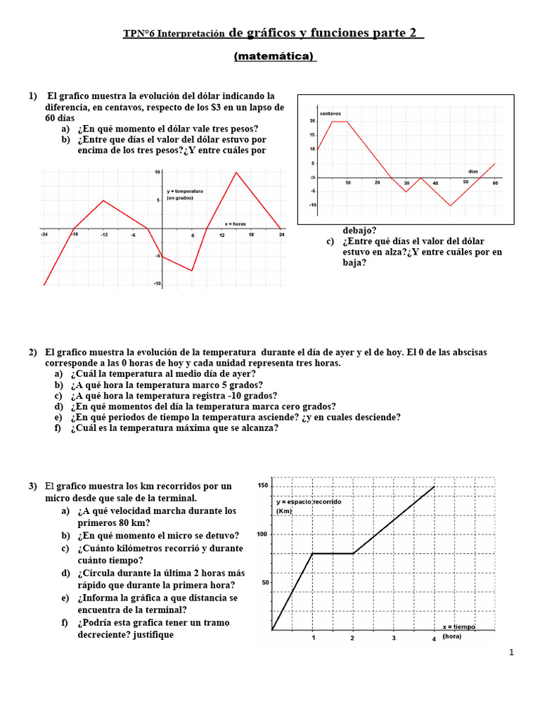 TP Interpretacion Funciones CENS PARTE 2 2023 | PDF | Velocidad