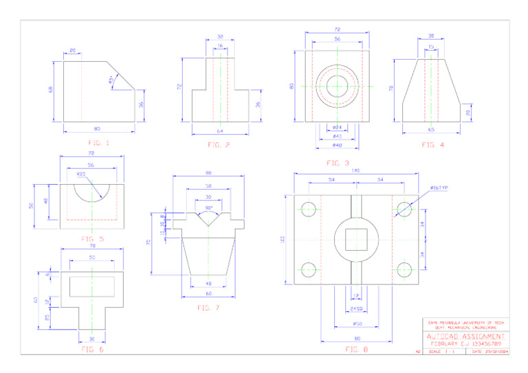 Autocad Assignment DRG | PDF