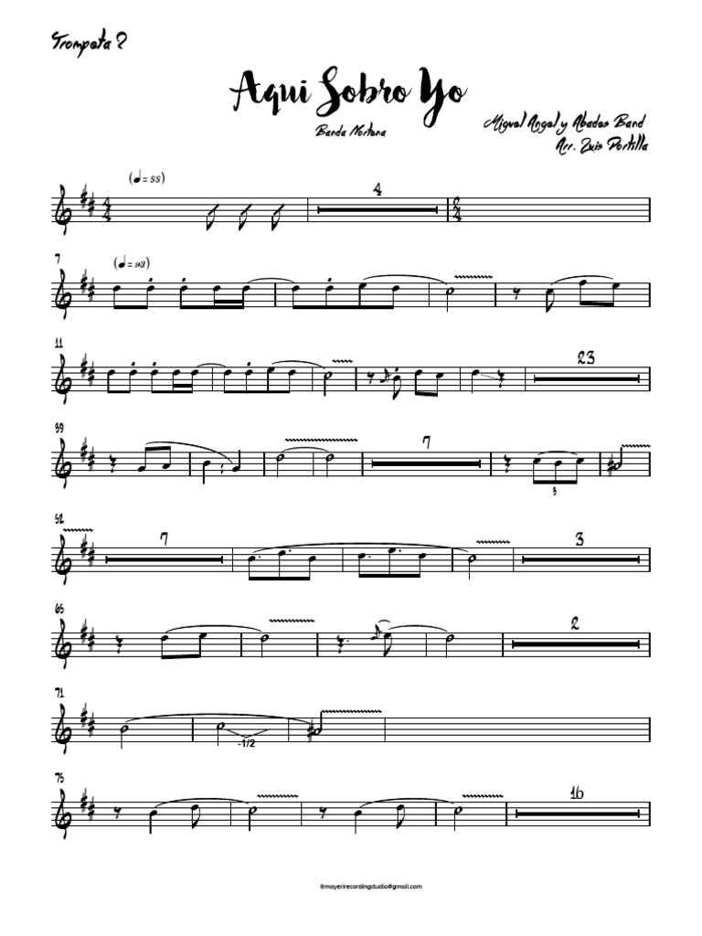 06 - Trompeta 2 - Aqui Sobro Yo | PDF