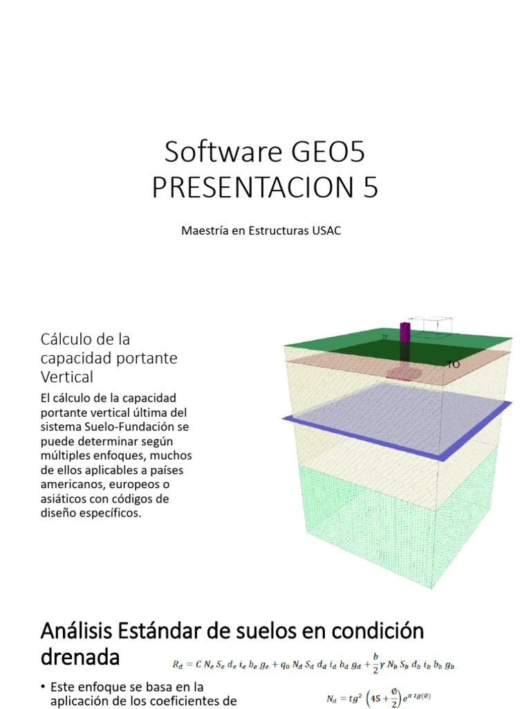 Cimentaciones Presentacion - 5 | PDF