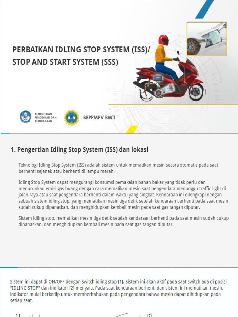 Perbaikan Idling Stop System (ISS) Stop and Start System (SSS) | PDF