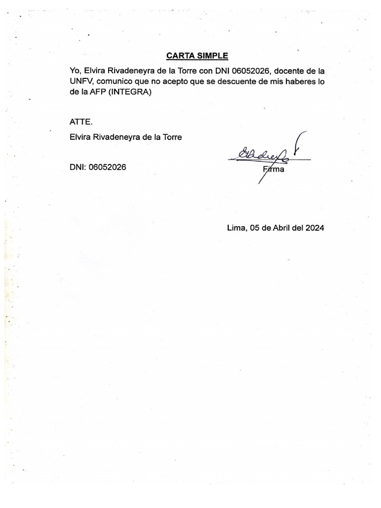 CARTA SIMPLE | PDF