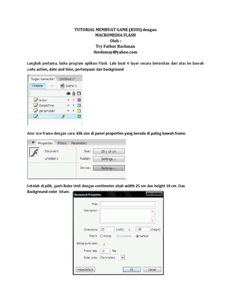 Tutorial Membuat Game Dengan Flash | Peatix