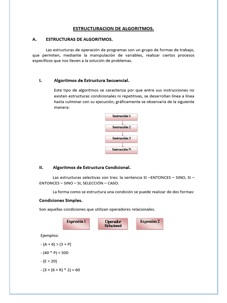 Estructuracion de Algoritmos | PDF | Algoritmos | Tipo de datos