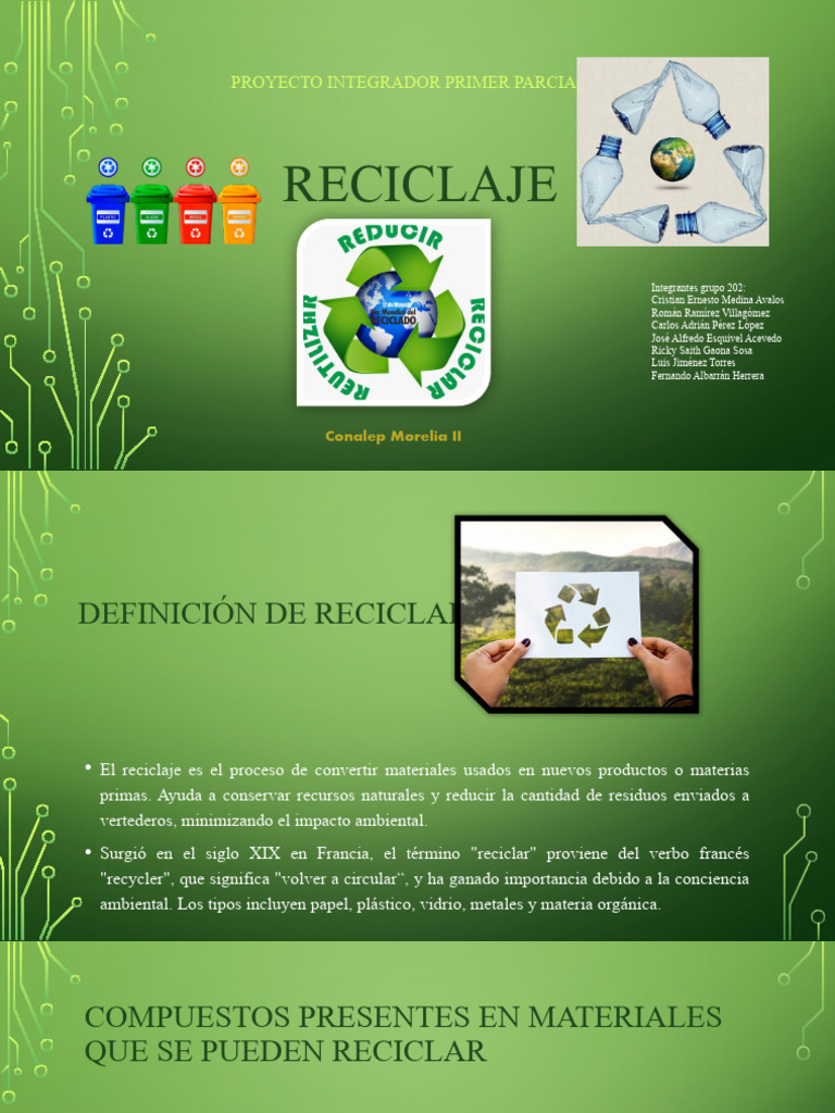 Reciclaje Proyecto Primer Parcial | PDF | Reciclaje | Residuos