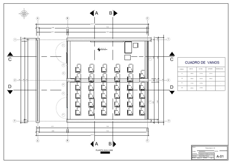 Revit-Aula I4 06 - Plano - A-01 - Sin Nombre-Plano de Planta - Nivel 1 - Dependiente 1-Layout1 | PDF