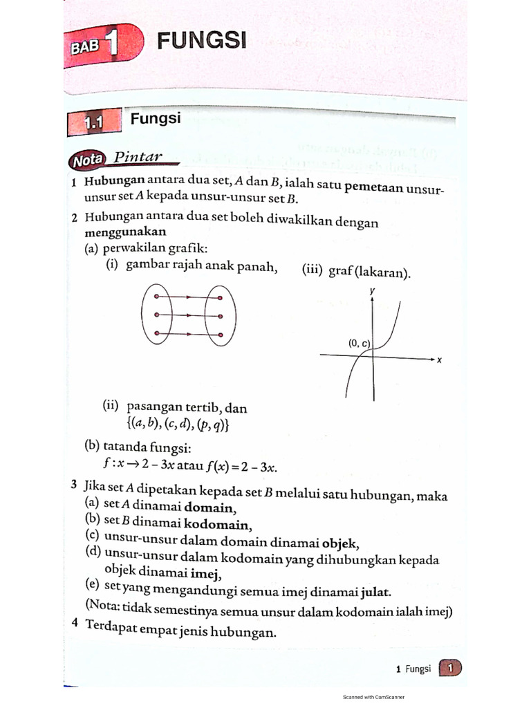 Nota Addmath Bab 1 KSSM | PDF