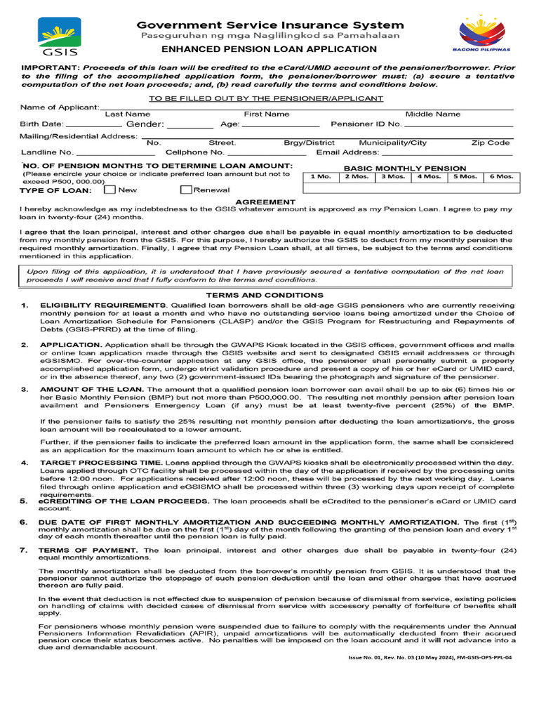 FM-GSIS-OPS-PPL-04 - Enhanced Pension Loan Application - Rev3 ...