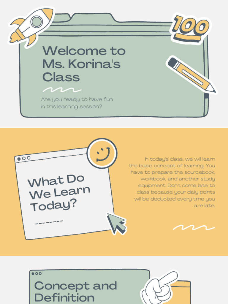 Fun and Cheerful Simple Education Presentation-2 | PDF | Concept | Learning