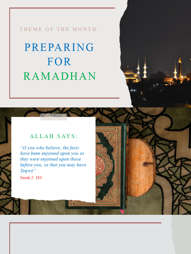 Preparing for Ramadan: A Guide | PDF | Abrahamic Religions | Islamic Texts