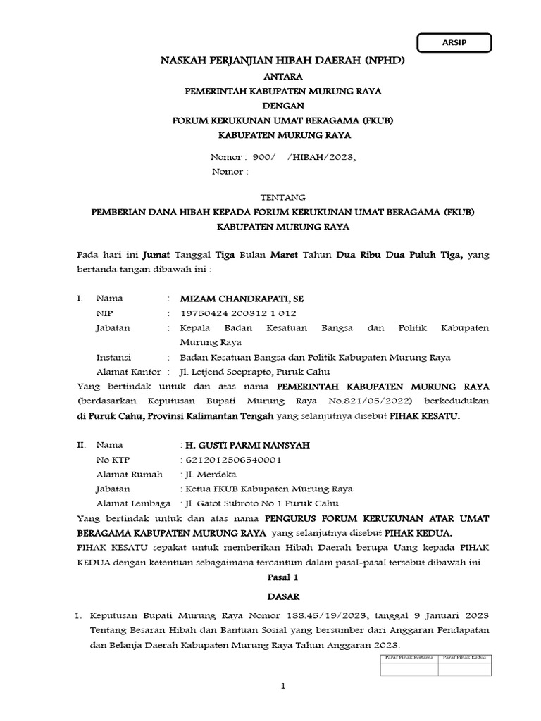 Draf NPHD 2023 | PDF